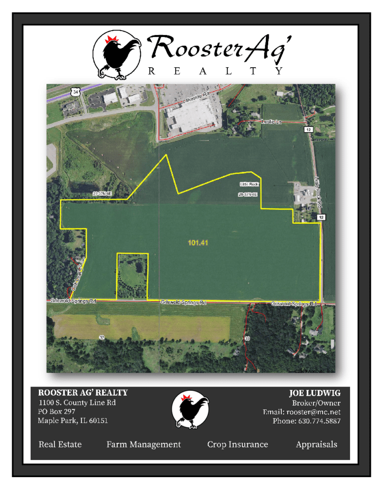 Kendall County Farm For Sale - Rooster Ag’ Inc.